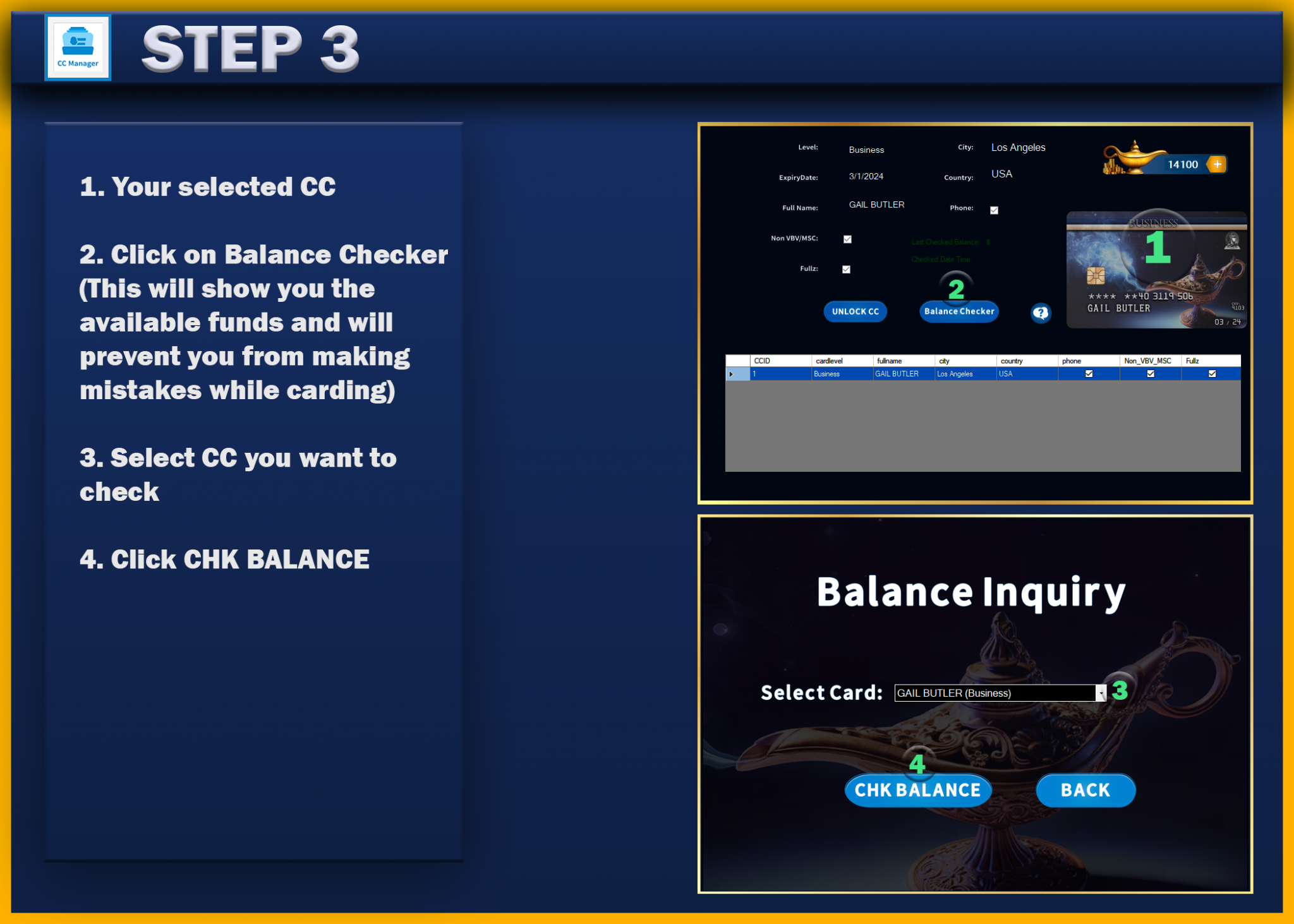 CC MANAGER – Carding automated